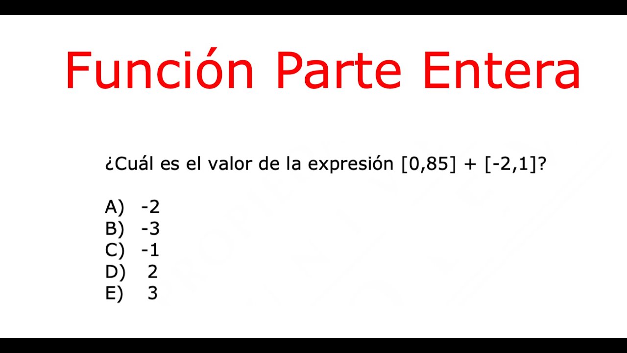 Función parte entera - YouTube