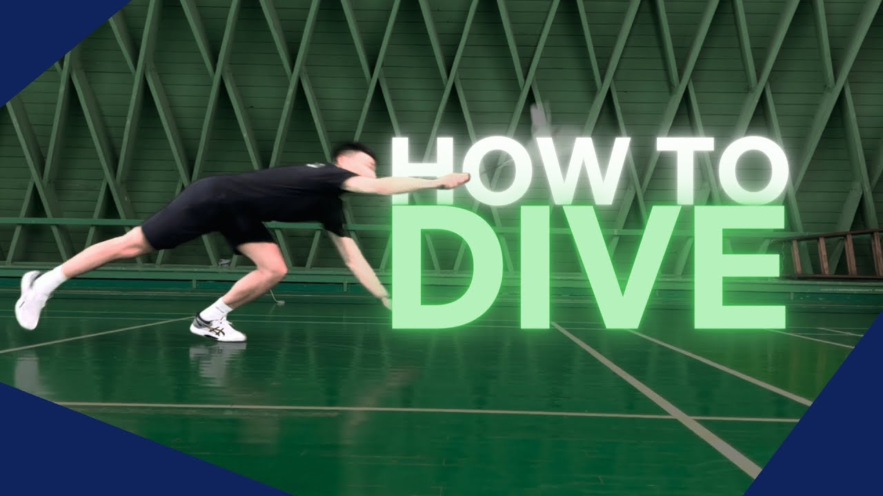 How To DIVE In Badminton - Step by step forehand and backhand tutorial ...