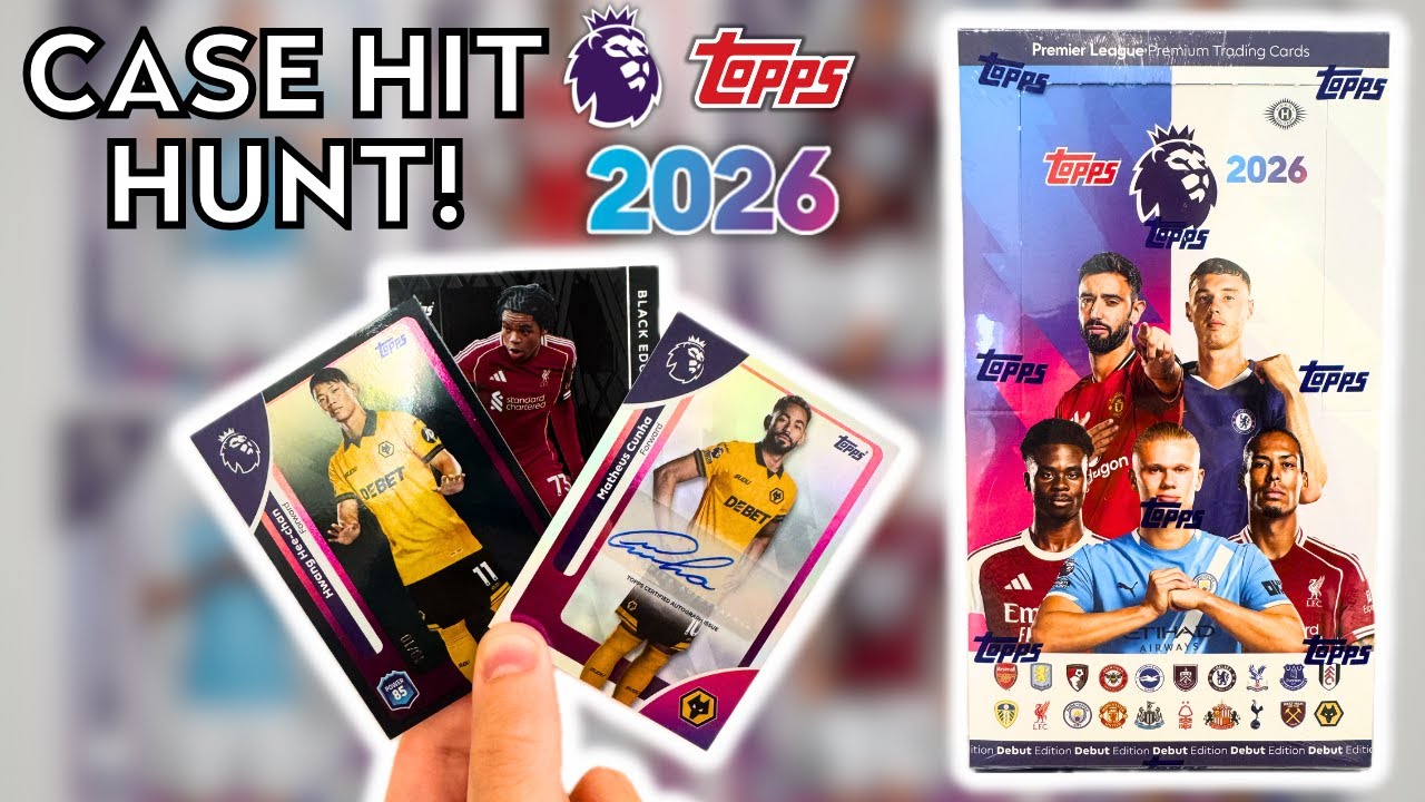HUNTING FOR CASE HITS! | TOPPS PREMIER LEAGUE 2026 CARDS | HOBBY BOX ...
