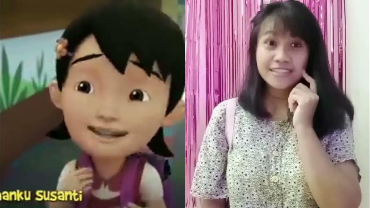 Kompilasi Susanti Pergi Ada Bayangan Hitam Tiru Aksi Upin Dan Ipin