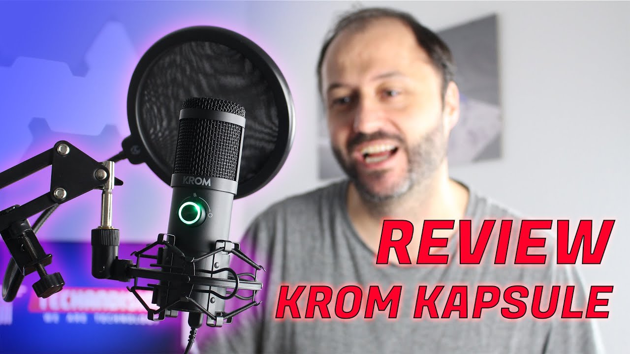 Review Krom Kapsule, review en español del MICRÓFONO CON BRAZO Y FILTRO para empezar en YouTube ...