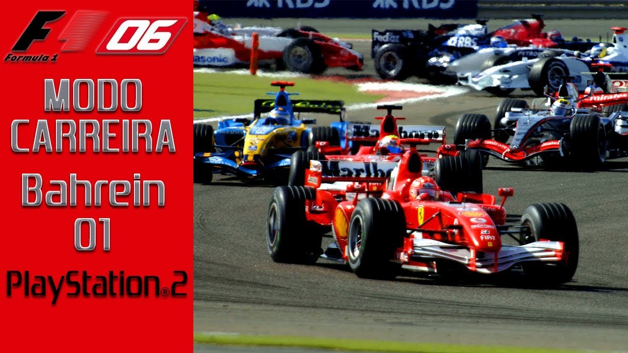 F1 2006 - PS2 - GP do Bahrein - CAMPEONATO MUNDIAL 01 | Jogos Clássicos ...