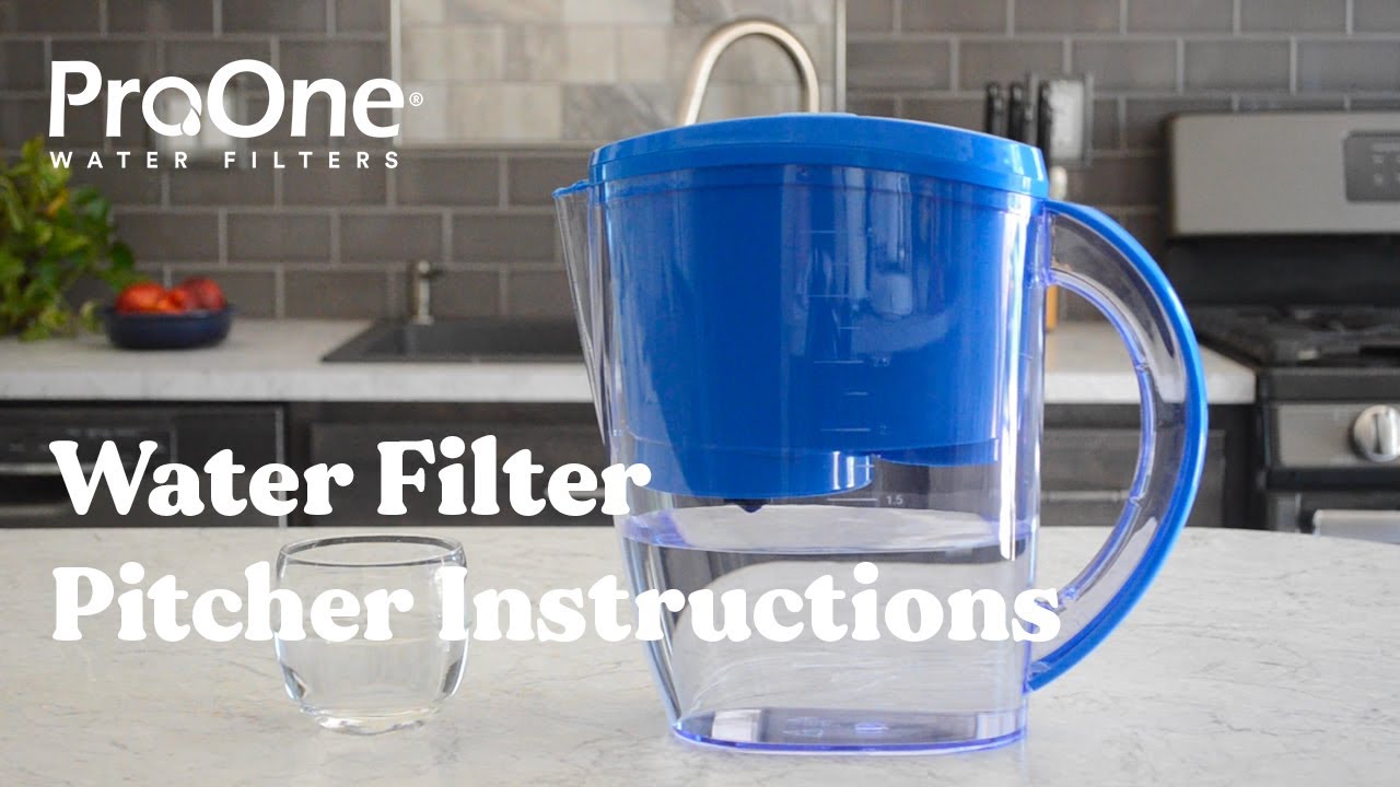 ProOne Water Filter Pitcher Instructions - YouTube