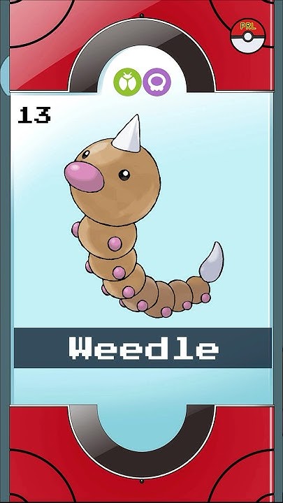 13. Weedle | Pokemon Pokedex #shorts #pokemon - YouTube