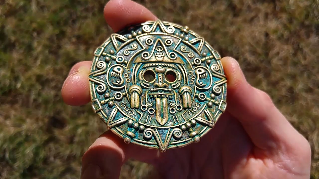 Ancient Aztec Medallion - 3D Print - YouTube