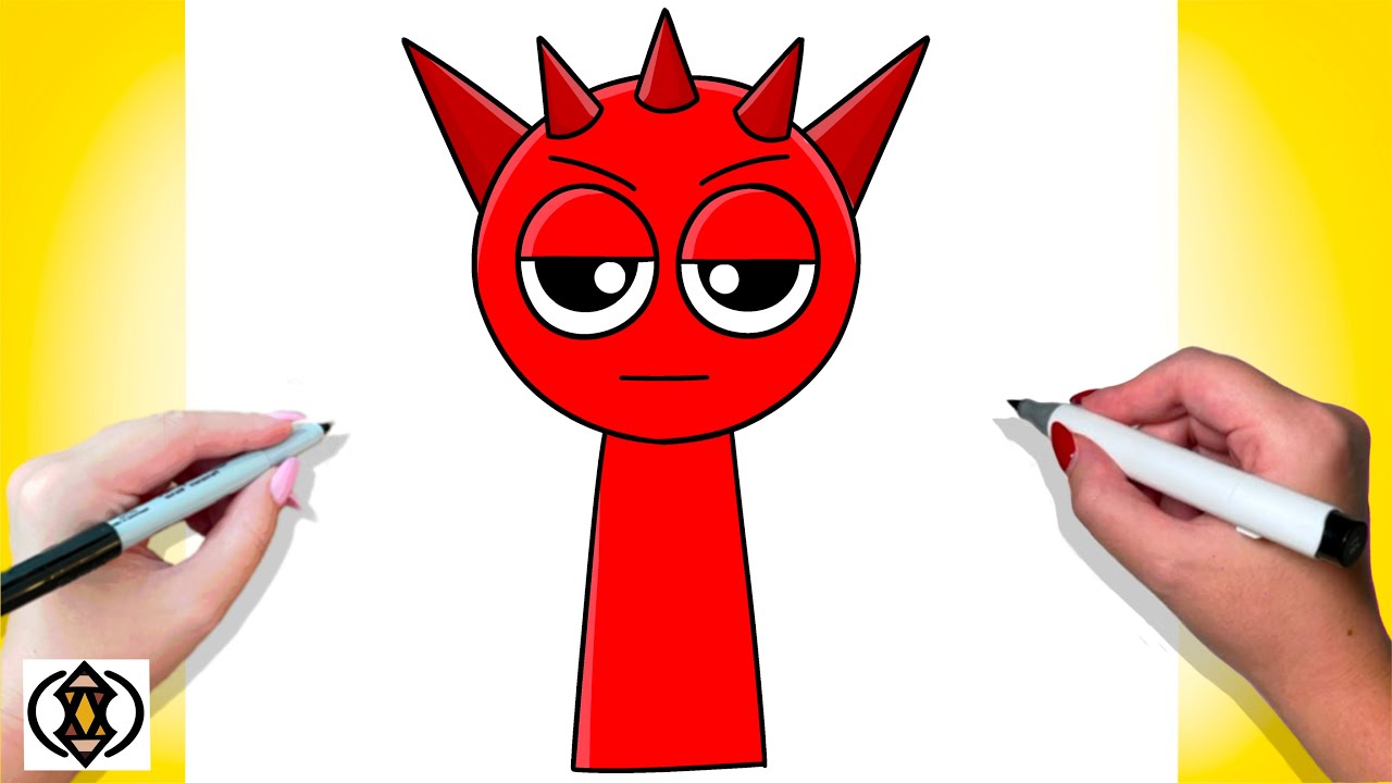 How To Draw Raddy Incredibox Sprunki - YouTube