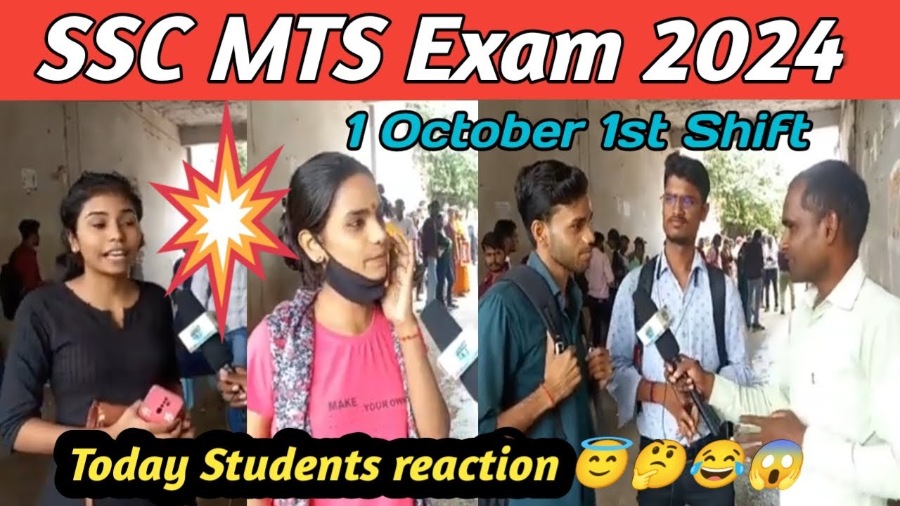 1 October 1st shift ssc MTS exam 2024 | ssc MTS exam analysis | ssc MTS ...