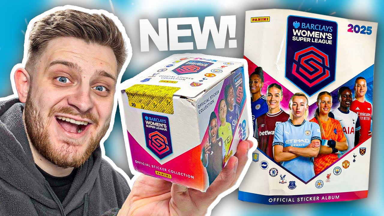 I OPENED a FULL BOX of Panini WSL STICKER PACKS!! (NEW 2025 Collection ...