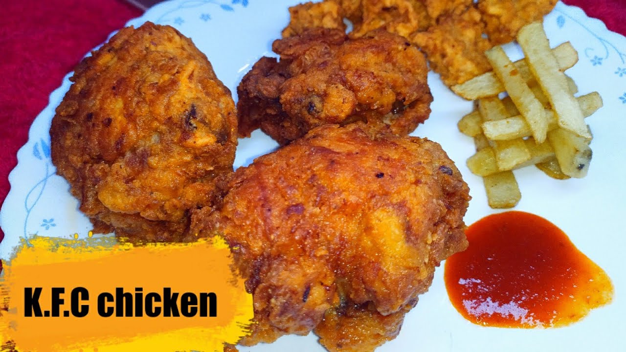 Home made K.F.C chicken - YouTube