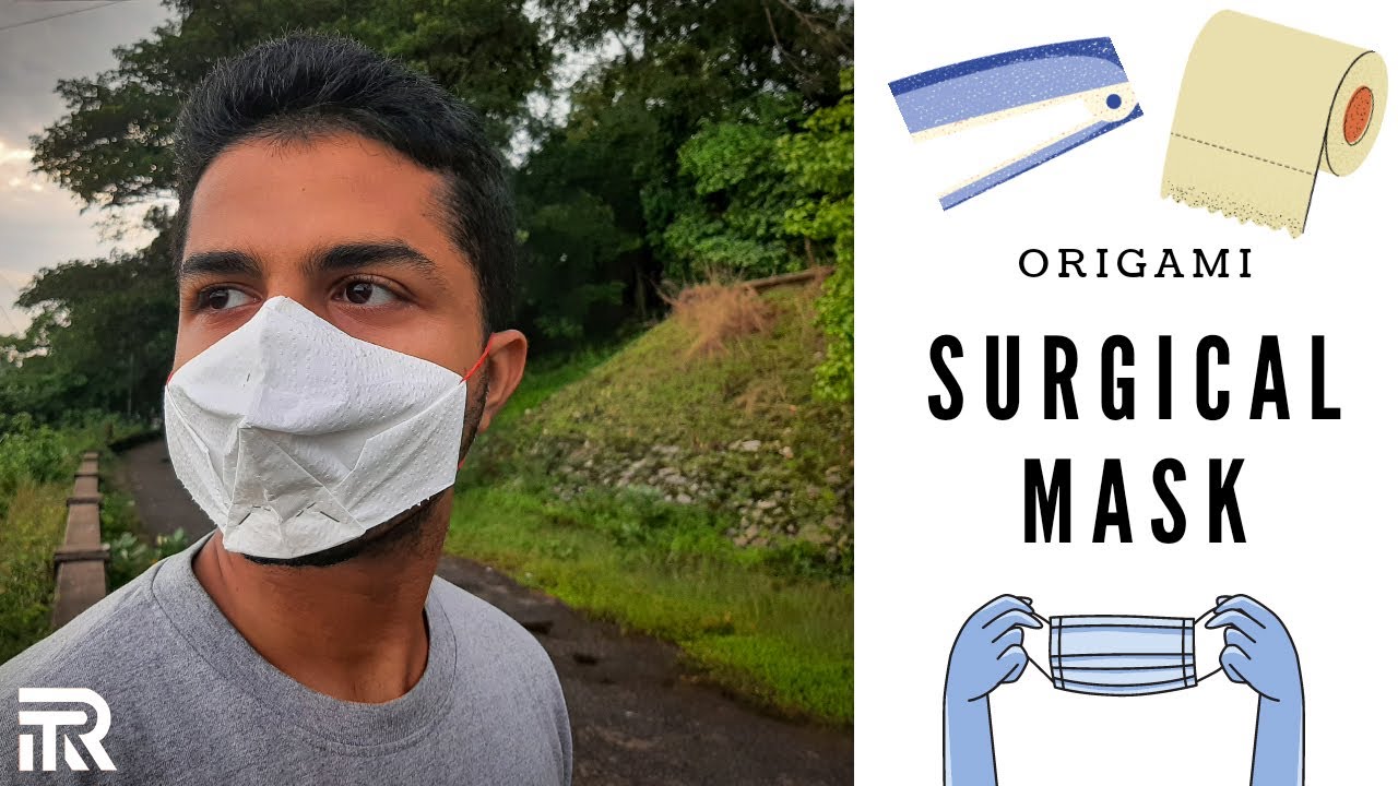 How to make Paper Mask | Origami Surgical Mask - YouTube