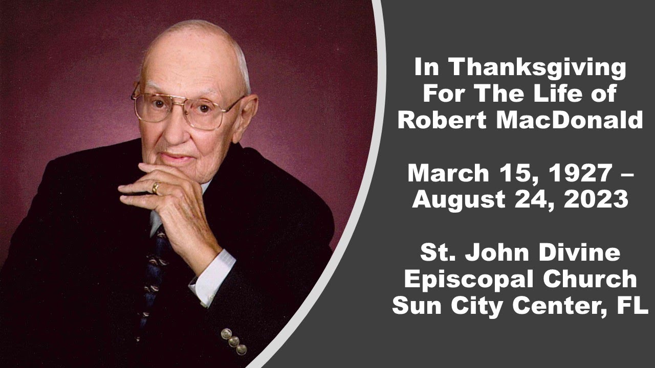 Funeral of Robert MacDonald at St. John Divine - YouTube