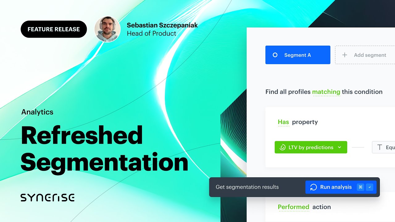 Synerise Segmentation - reporting and activation made easier - YouTube