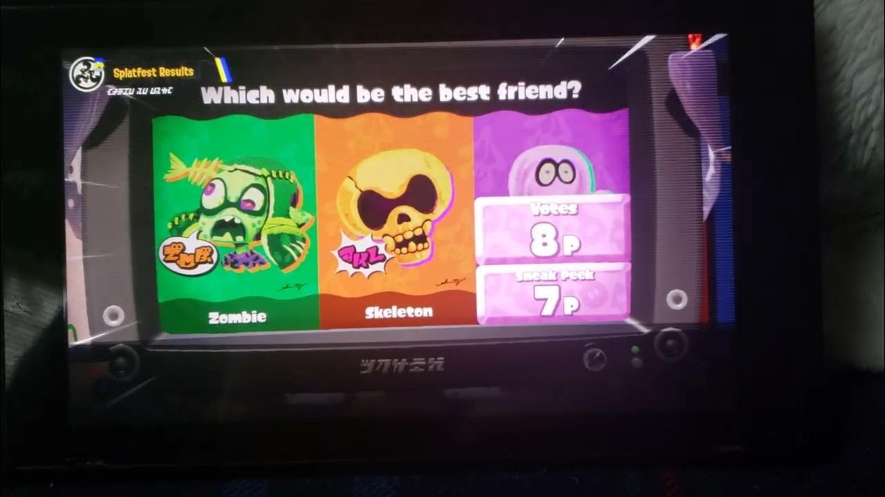Splatoon 3 Splatfest Teams ZOMBIE vs SKELETON vs GHOST Results who won? (2023) - YouTube