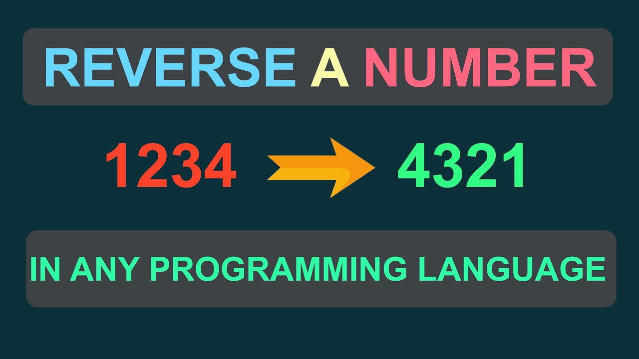 Reverse a number in any programming language. (Hindi) - YouTube