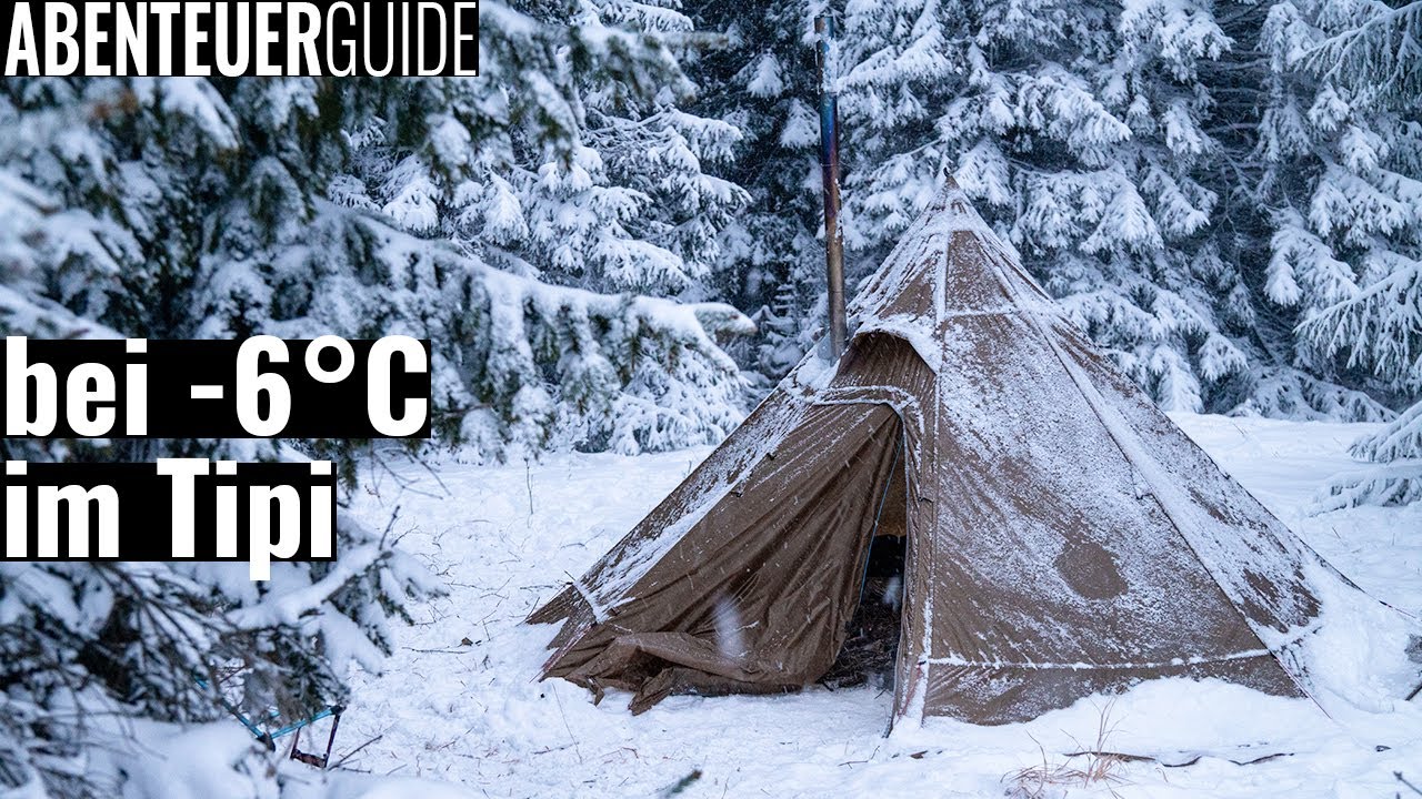 Mit Tipi in den Schnee - Winter Overnighter im Hottent | ABENTEUERGUIDE ...