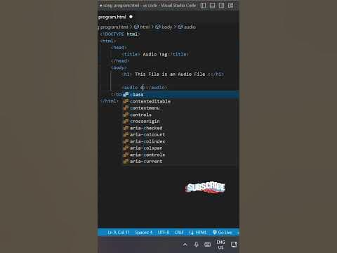 🧑🏻‍💻 How To Add Audio Tag | Html css #coding #shorts #viral - YouTube