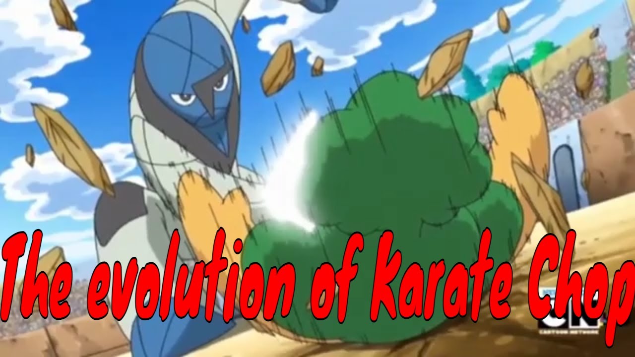 The evolution of Karate Chop in the Pokémon Anime - YouTube