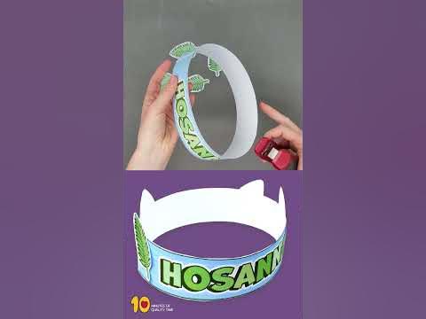 Palm Sunday - Hosanna Paper Crown - YouTube