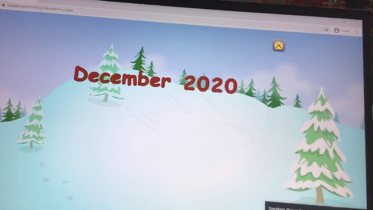 Calendar Thursday 12.10 - YouTube