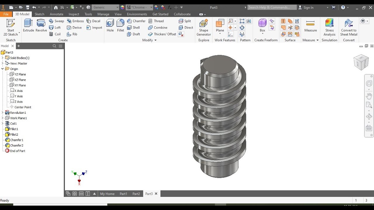Drive Insert Drawing - Autodesk Inventor - YouTube