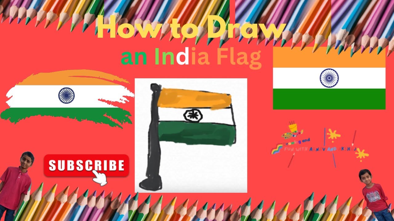How to Draw an India Flag in EASY STEPS! | Easy Step Drawing Tutorial ...