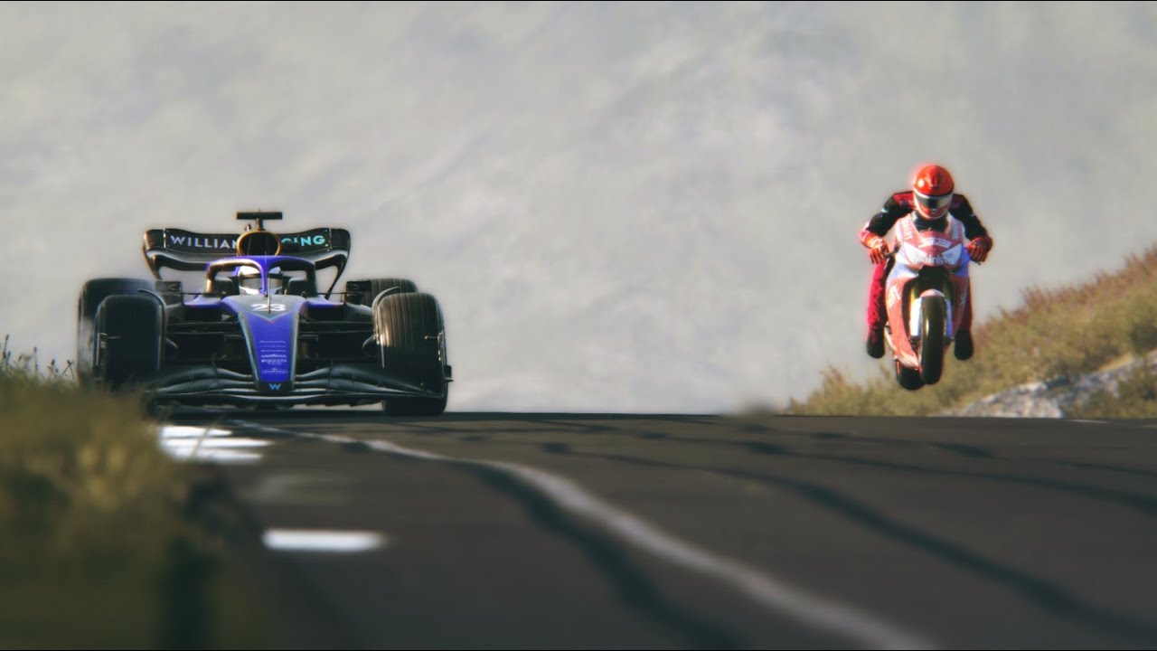 Yamaha YZR-M1 MotoGP '04 Marco Melandri Spiderman vs F1 Racing Cars '22 ...