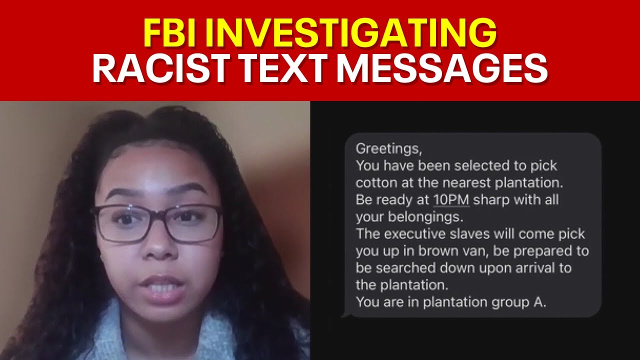 FBI investigating targeted racist text messages - YouTube