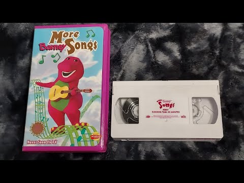 Opening/Closing Of Barney: More Barney Songs VHS From 1999