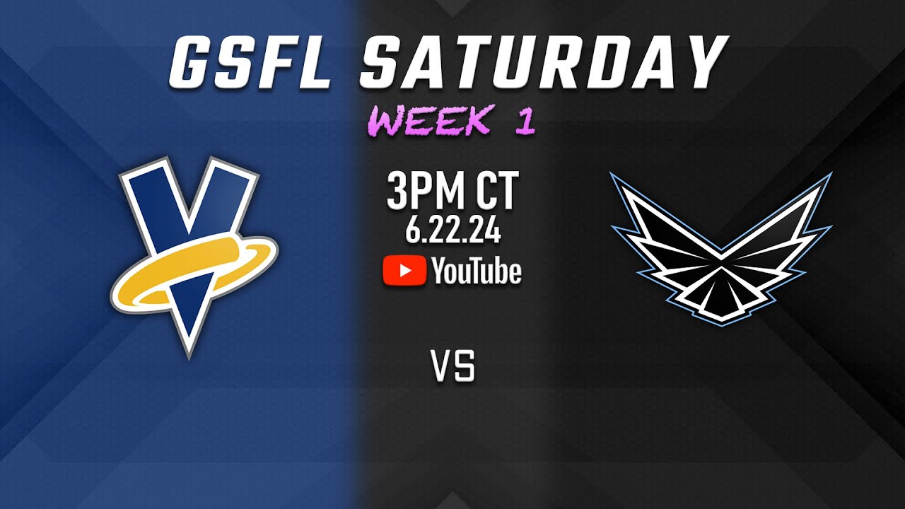 GSFL: Virginia Beach Voyagers Vs Canton Aviators | Week 1 Saturday ...