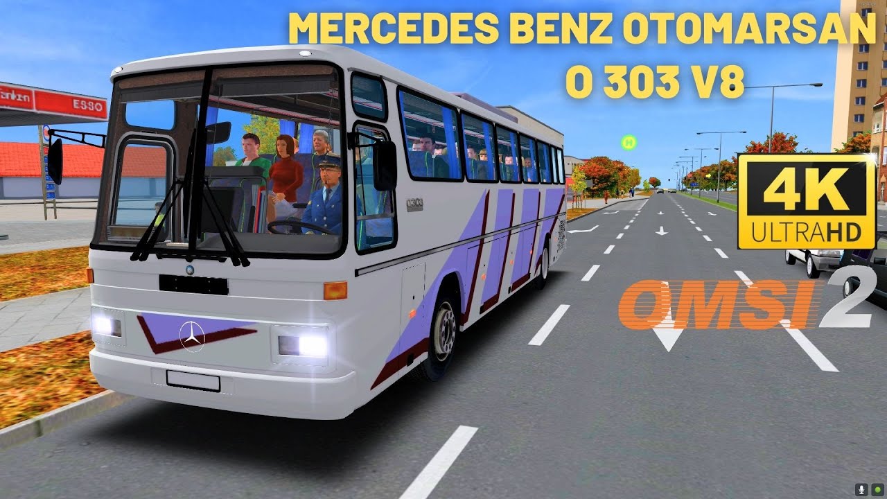 OMSI 2 | MERCEDES BENZ OTOMARSAN O 303 V8 | GAMEPLAY 4K - YouTube
