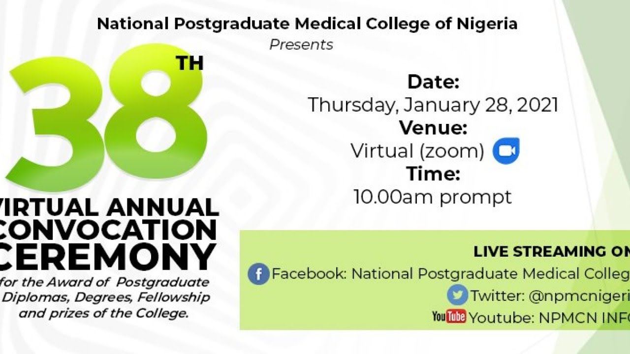 NPMCN 39TH CONVOCATION CEREMONY - YouTube