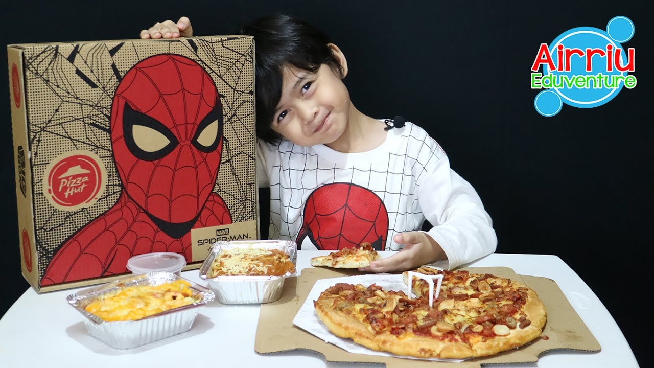 Spider-Man: Homecoming BIG BOX | Pizza Hut Indonesia | Food Review ...