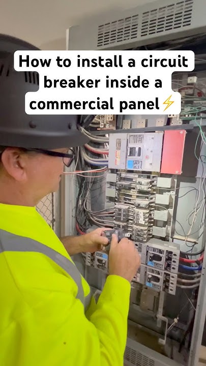 Commercial Electrician Tips, how to install Bolt-On Circuit Breakers , 3 Phase #electrican - YouTube