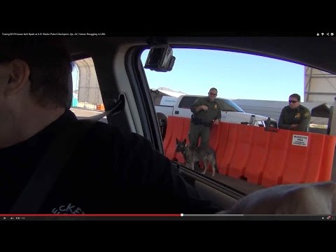 Testing 2013 Korean built Spark at U.S. Border Patrol Checkpoint, Ajo, AZ, Human Smuggling in USA