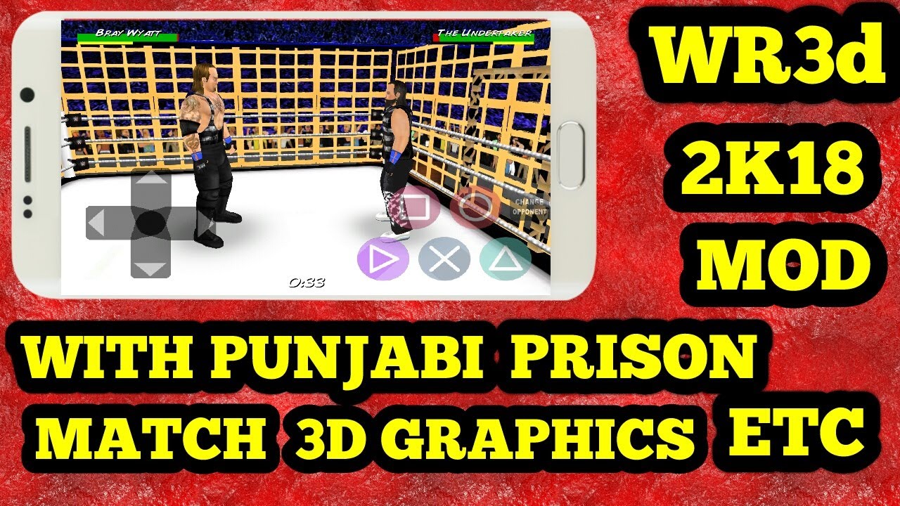 😍😍THE BEST EVER WR3d 2K18 MOD WITH SUPER HD GRAPHICS AND PUNJABI PRISON ...