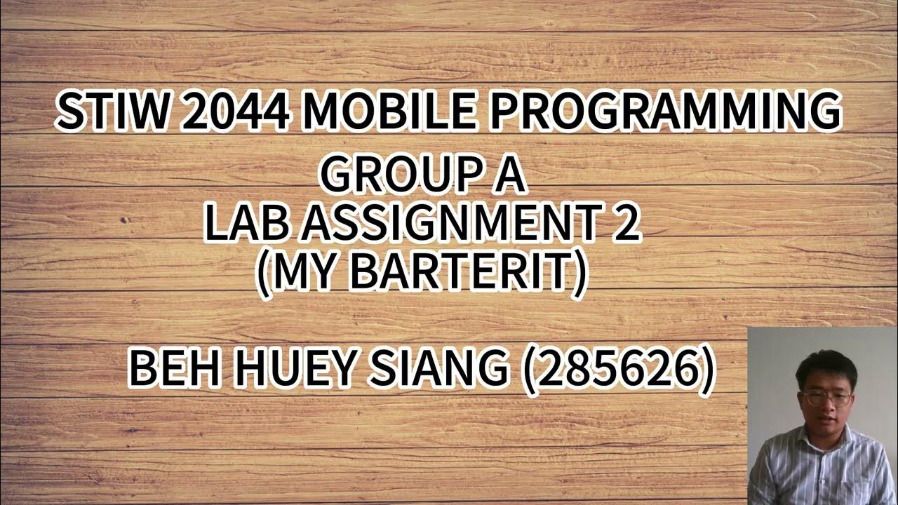 STIW2044 MOBILE PROGRAMMING - YouTube