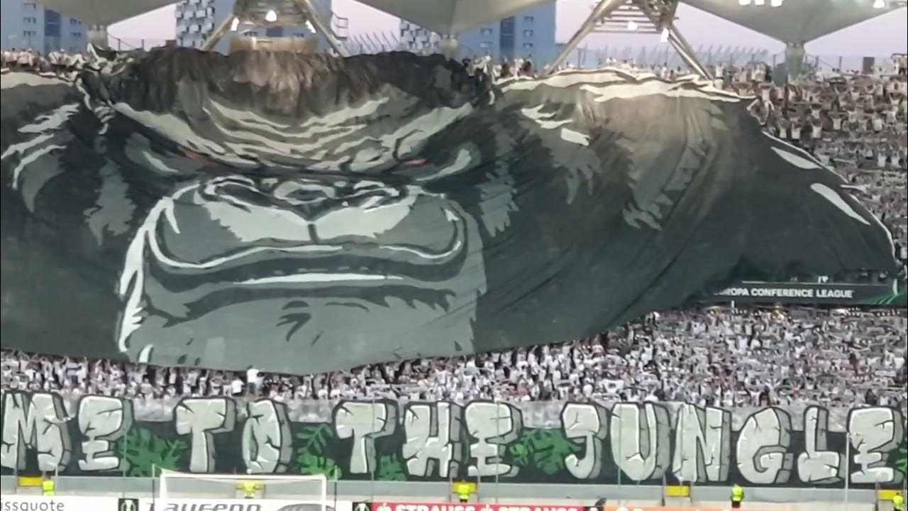 Legia - Aston Villa 21.09.2023 sen o Warszawie i początek oprawy: welcome to the jungle - YouTube