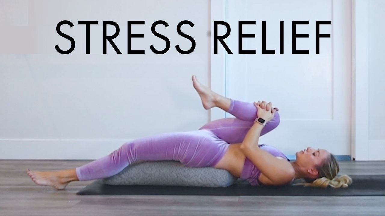 20 Min Full Body Stretch Yoga For Stress And Anxiety Relief Youtube