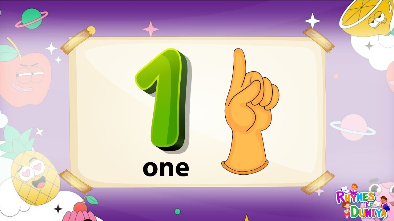 One two three, kids rhymes, 123 Numbers, 1 to 100 counting, learn to ...
