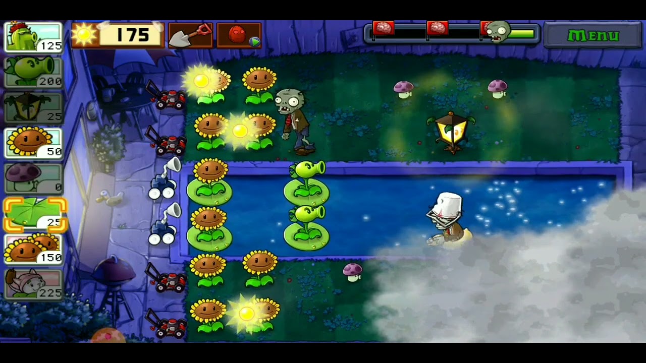 Plants vs.Zombies || Adventure 2 FOG Level 7 #popcap #pvz #plants #fog ...