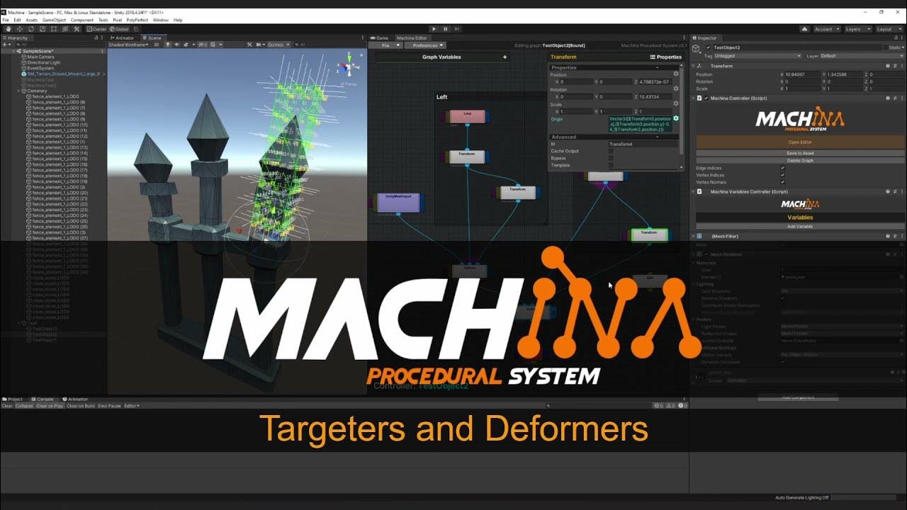 Machina Procedural System - Targeters and Deformers (Unity) - YouTube