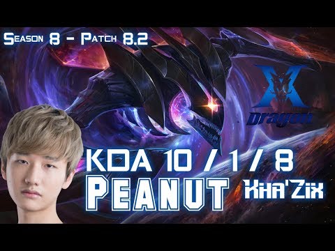 KZ Peanut KHA'ZIX vs EVELYNN Jungle - Patch 8.2 KR Ranked - YouTube