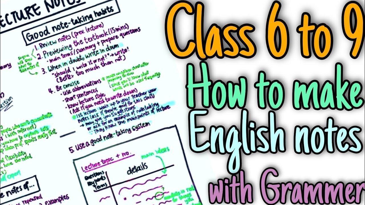 How To Make English Notes Class 6 To 9 Note Making Tips Hamari How To Make English Notes Class 6 To 9 Note Making Tips Hamari