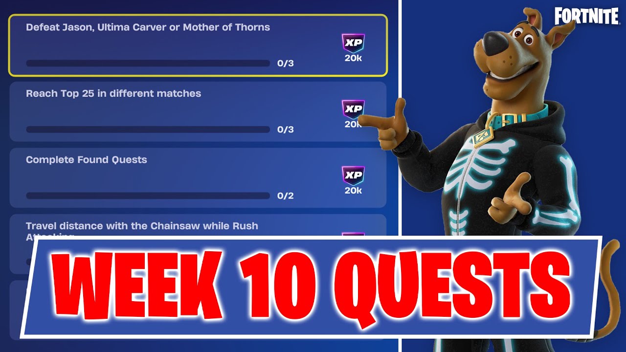 How to EASILY Complete Fortnite Week 10 Quests | Chapter 6 Season 4 ...