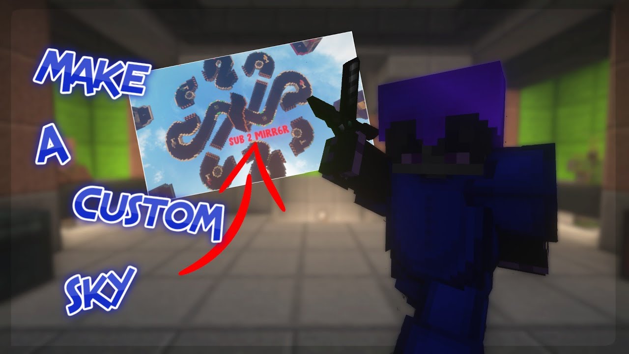 How to Add Text to ANY Sky in Minecraft | EASY tutorial - YouTube