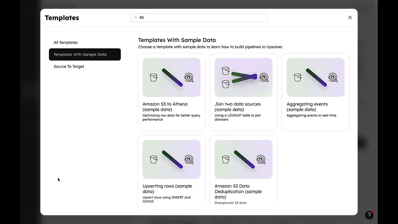 Upsolver SQLake Interface Walkthrough - YouTube