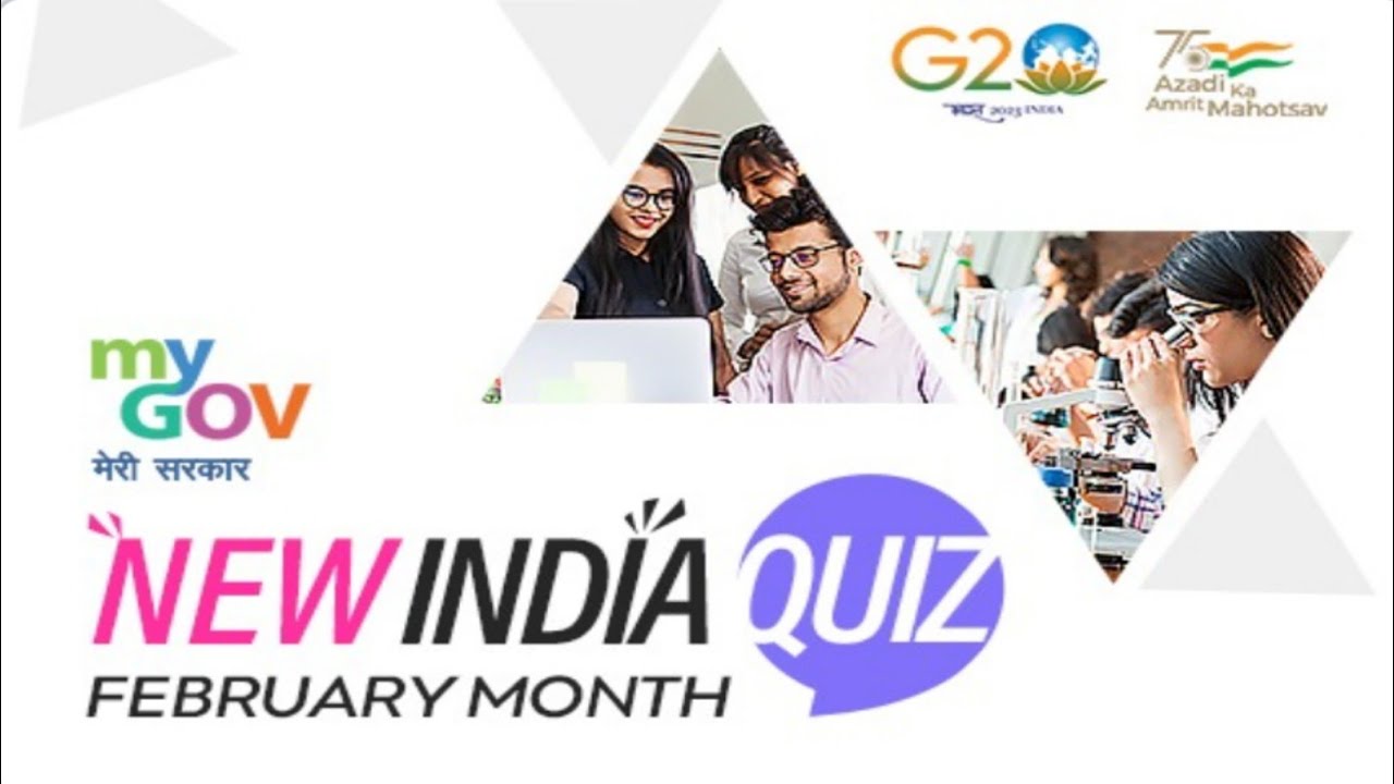 MyGov Online Quiz. | New India Quiz - February. | MyGov Quiz Free ...