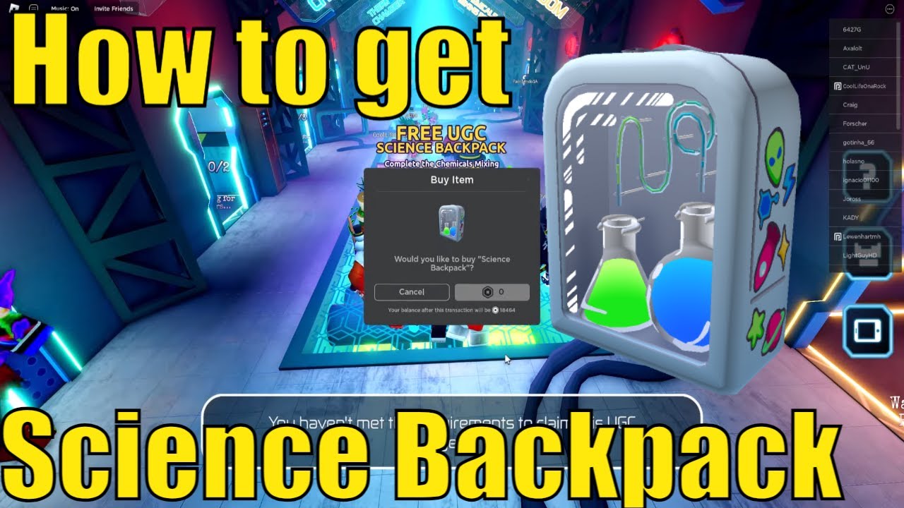 How to get Science Backpack in Chem Lab Escape | Chemical Mixing ...