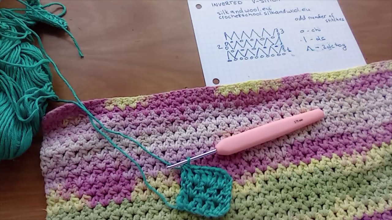 Inverted V Stitch - YouTube