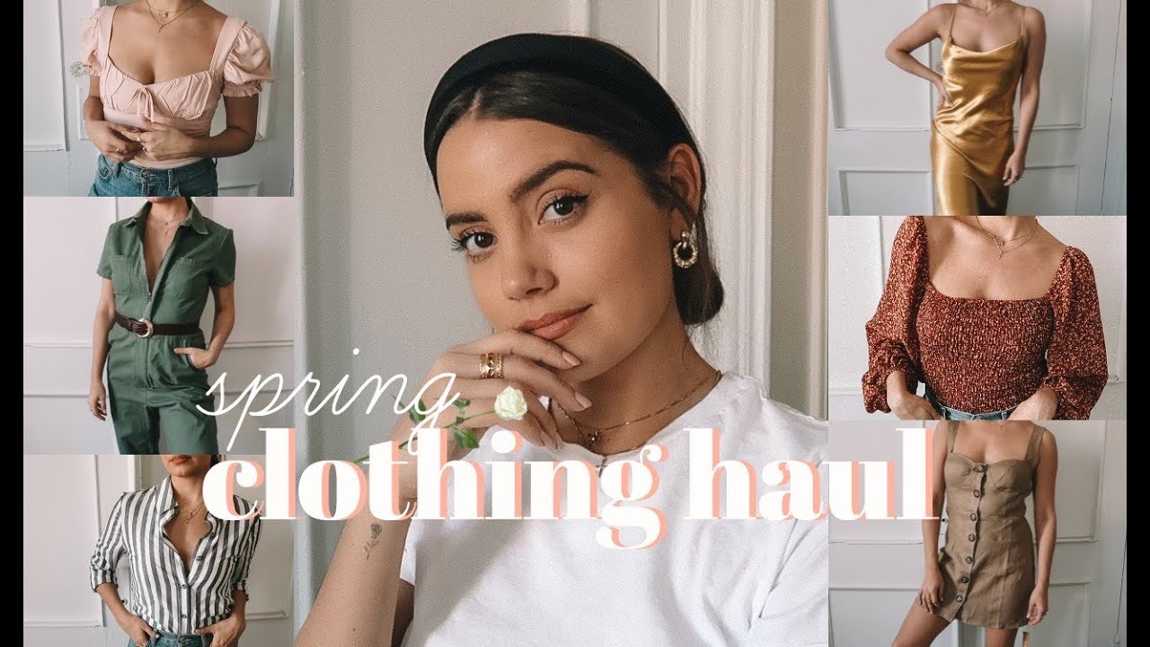 SPRING TRY-ON CLOTHING HAUL - YouTube